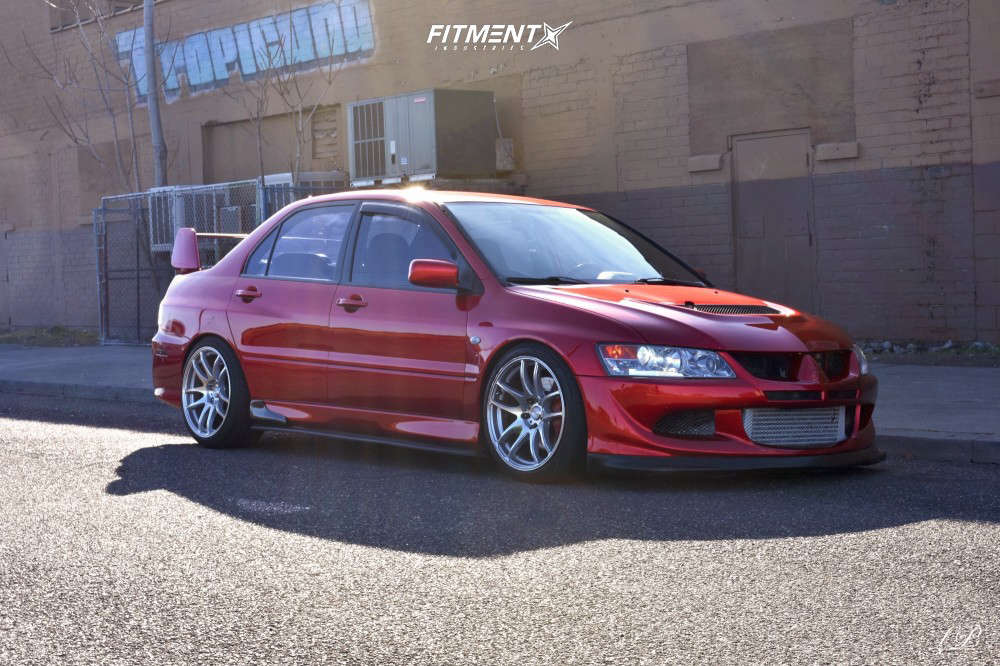 2005 Mitsubishi Lancer Evolution MR with 18x9.5 ESR Sr08 and ...