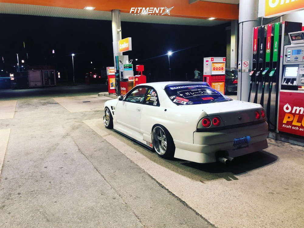 1995 Nissan Skyline R33 Base with 18x9 Work VS KF and Nankang 215x40 on ...