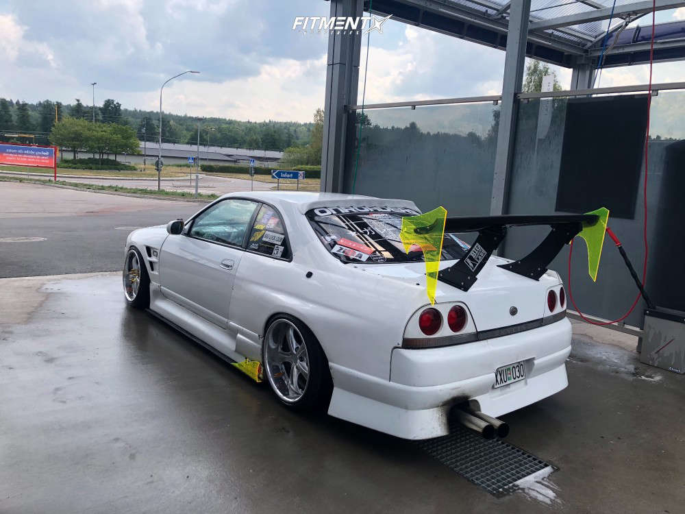 1995 Nissan Skyline R33 Base with 18x9 Work VS KF and Nankang 215x40 on ...