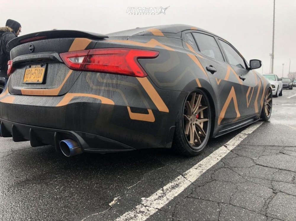 2016 Nissan Maxima SR with 20x9 Ferrada FR2 and Vercelli 245x35 on Air ...