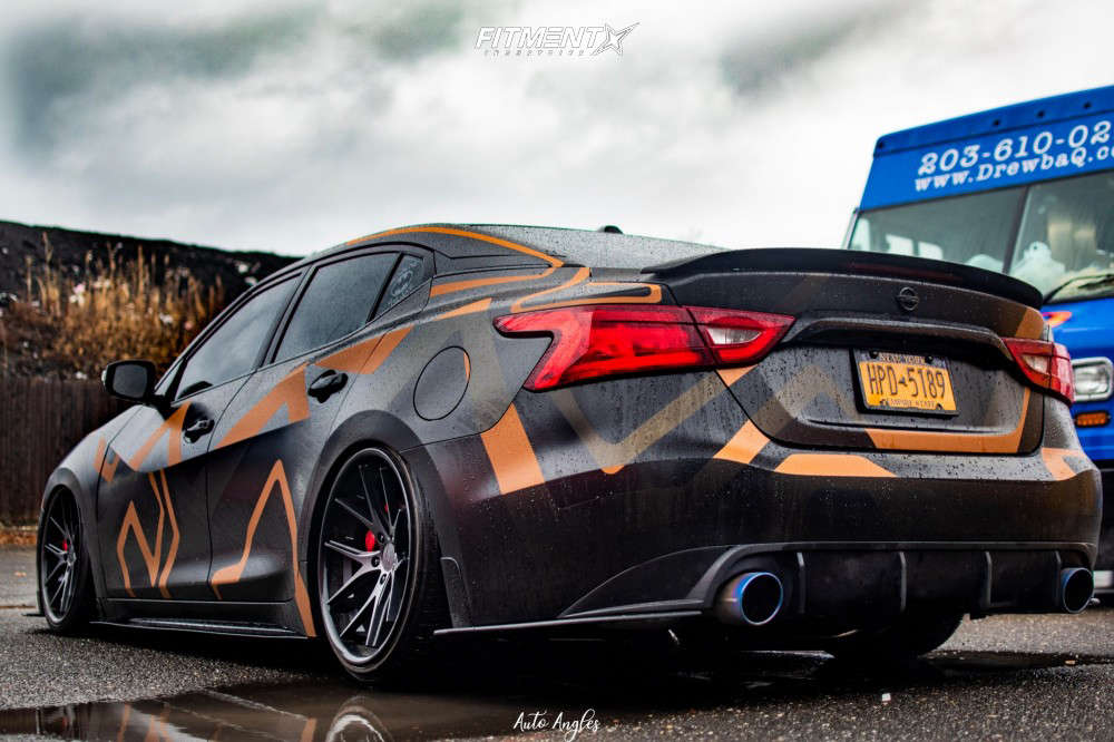 2016 Nissan Maxima SR with 20x9 Ferrada FR2 and Vercelli 245x35 on Air ...