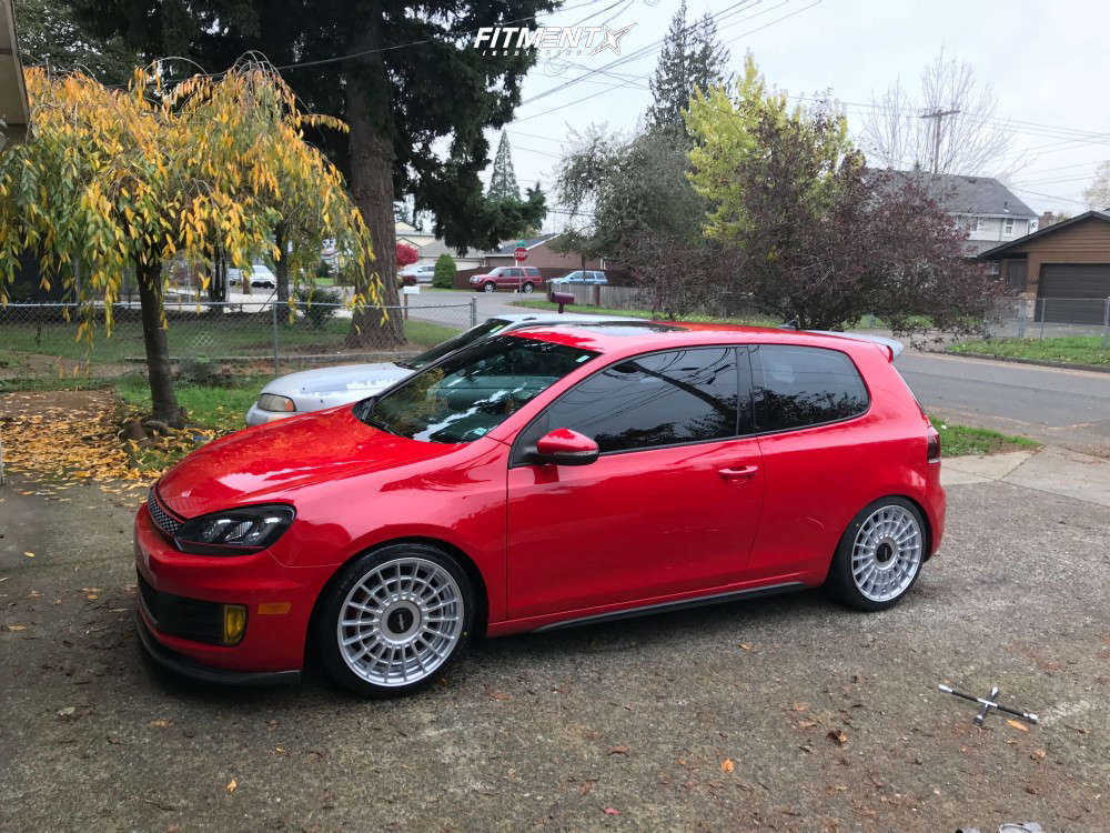 2013 Volkswagen GTI Base with 18x8.5 Rotiform Las-r and Firestone ...