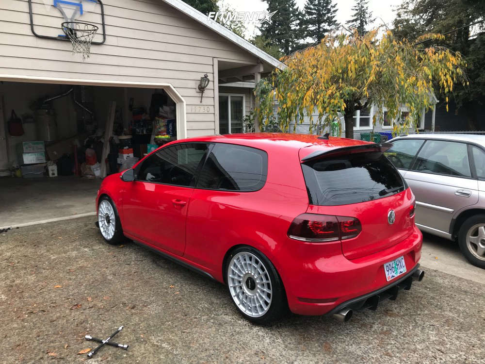 2013 Volkswagen GTI Base with 18x8.5 Rotiform Las-r and Firestone ...