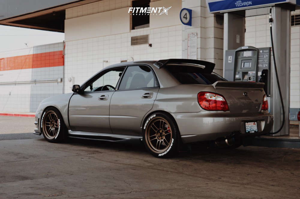 2006 Subaru WRX STI WRX STI with 18x9.5 Enkei RPF1 and Hankook 265x35 ...