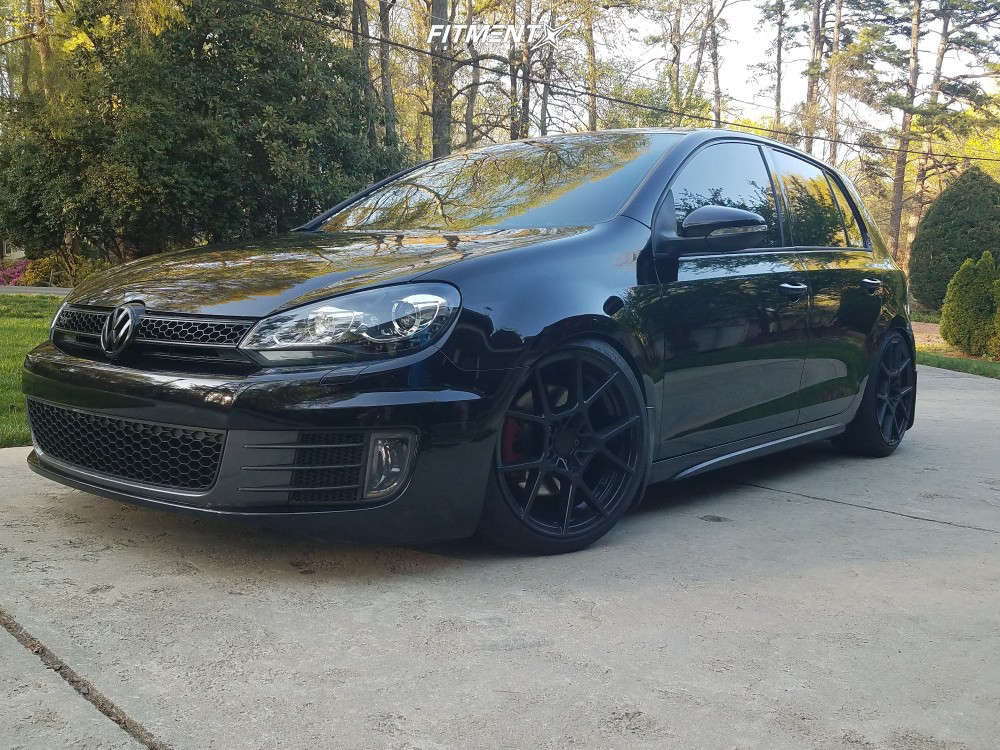 2012 Volkswagen GTI Base with 18x8.5 Rotiform Kps and Michelin 215x45 ...