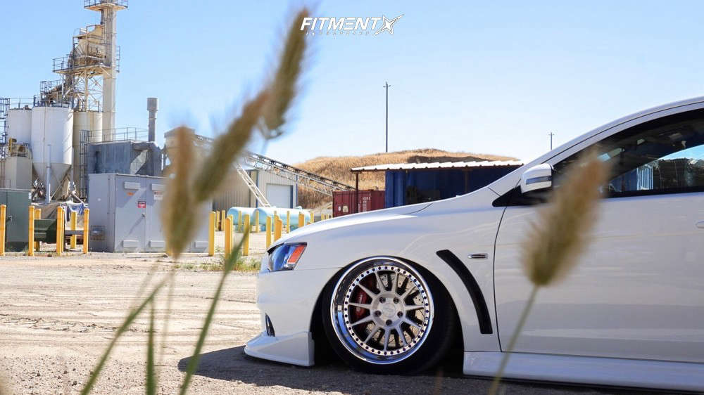 2015 Mitsubishi Lancer Evolution GSR with 18x11 Rennen International ...