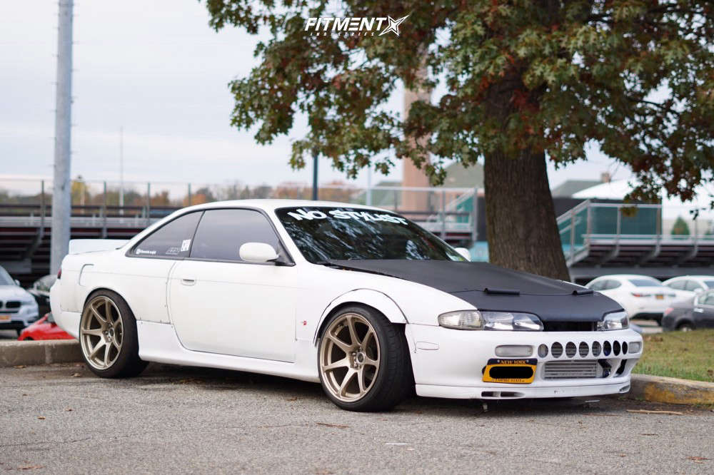 1995 Nissan 240SX Base with 18x9.5 MB Wheels Battle and Federal 235x35 ...