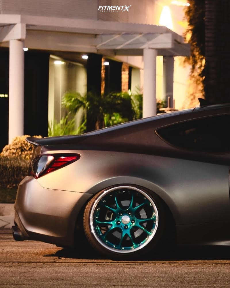 2013 Hyundai Genesis Coupe 2.0T with 19x9.5 SSR Agle Strusse and ...