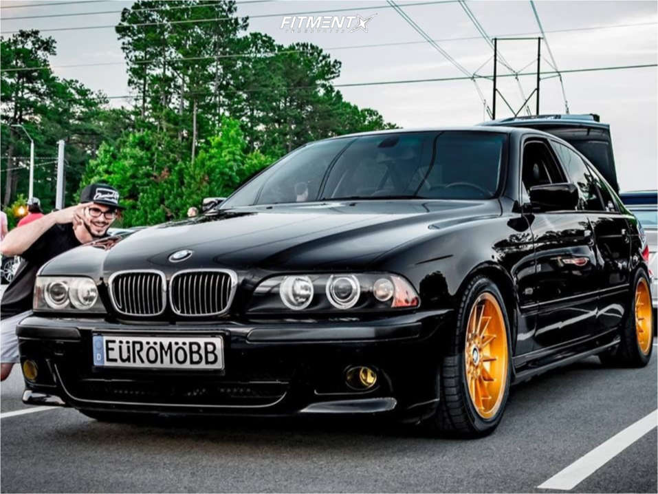 2001 BMW 540i Base with 17x8.5 OEM Wheels 32 and Continental 225x45 on ...