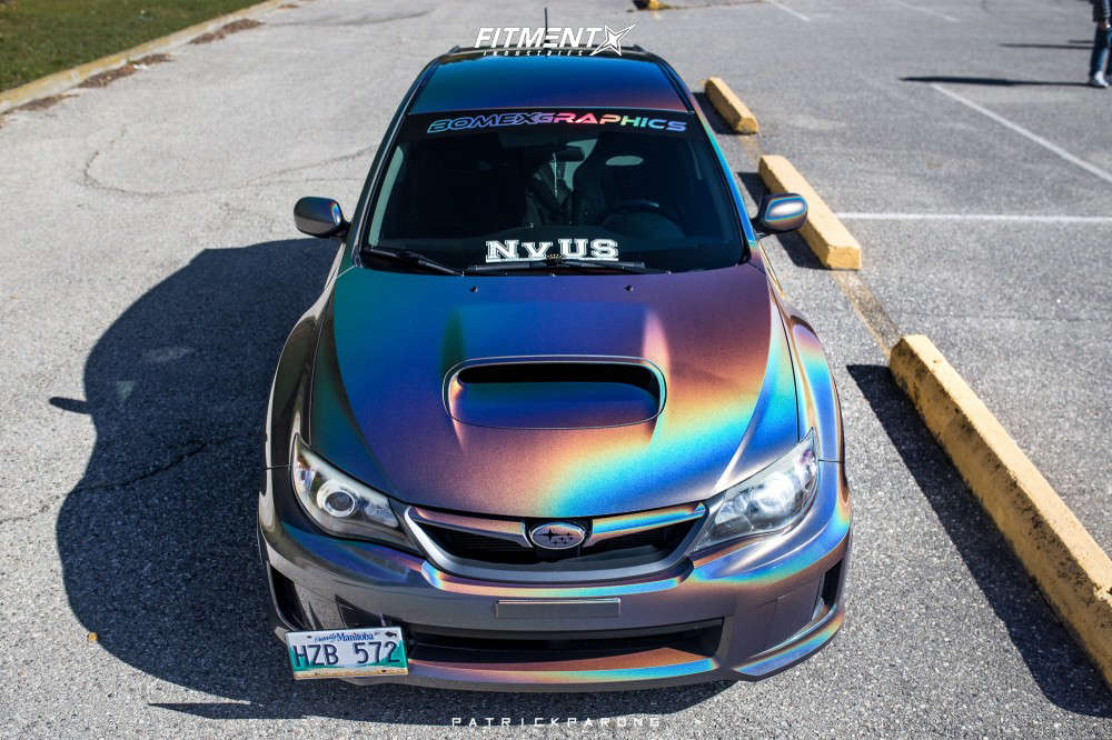 2011 Subaru WRX Base with 18x8.5 ESR Sr02 and Nitto 225x40 on Coilovers ...