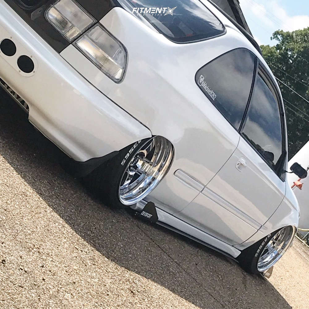 1996 Honda Civic EX with 16x9 CCW Lm5 and Federal 165x40 on Air ...