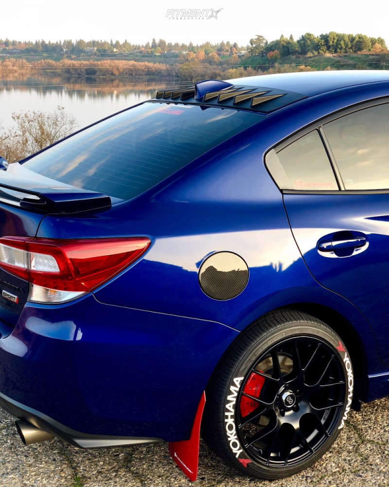 2017 Subaru Impreza Sport with 18x8.5 Enkei Raijin and Yokohama 225x40 ...