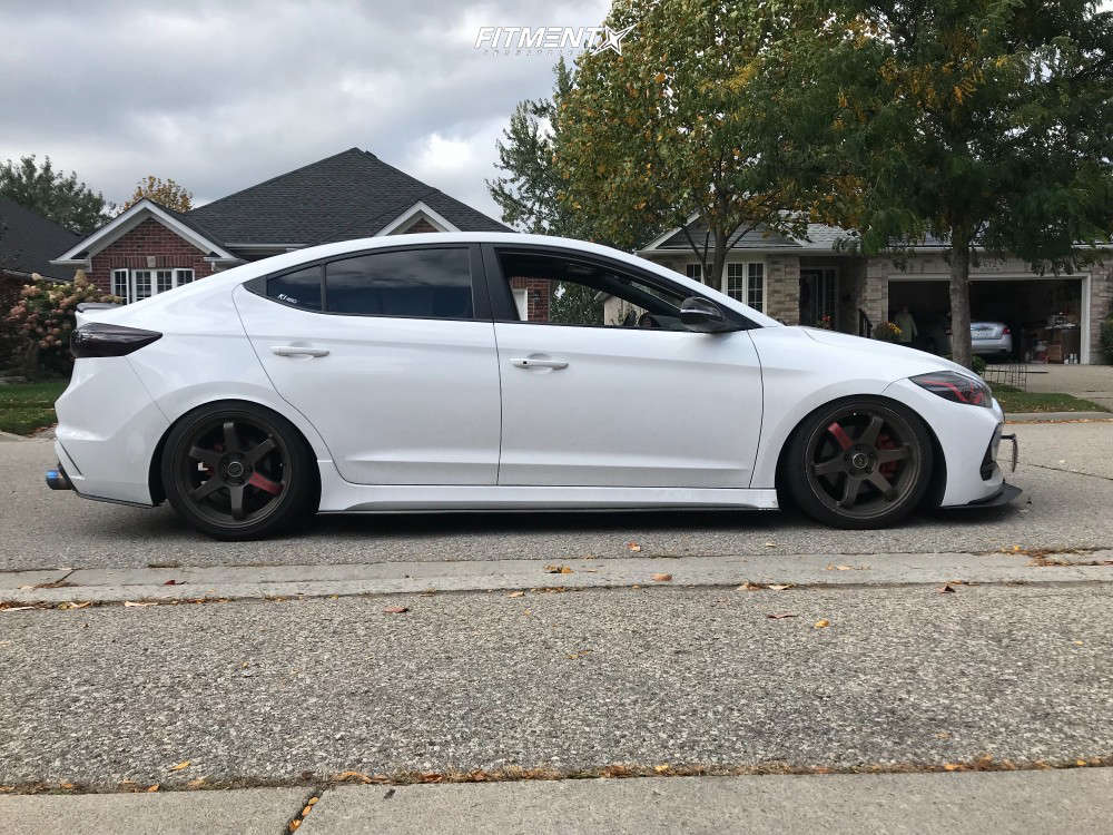 2017 Hyundai Elantra Sport with 18x8 AVID1 AV6 and Nitto 225x40 on ...