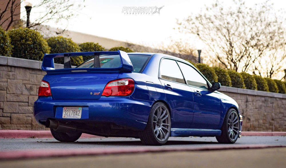 2005 Subaru WRX Base with 18x9.5 AVID1 AV20 and Crosswind 225x35 on ...