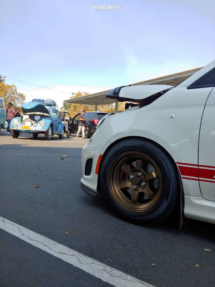 2016 Fiat 500 Abarth with 15x7 Rota Grid V and Thunderer 205x55 on ...