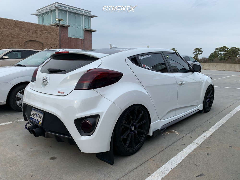 2014 Hyundai Veloster Turbo with 18x8 Konig Control and Ironman 225x40 ...