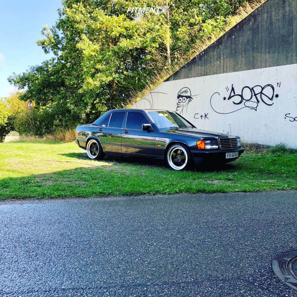 1986 Mercedes-Benz 190E 2.3 with 16x8 Japan Racing Jr6 and Nankang ...