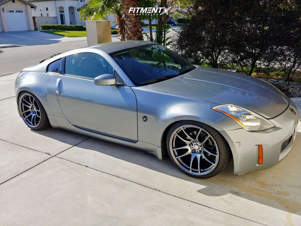 2003 Nissan 350Z Touring with 19x10.5 Work Emotion Cr Kiwami and ...