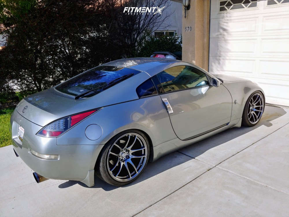 2003 Nissan 350Z Touring with 19x10.5 Work Emotion Cr Kiwami and ...