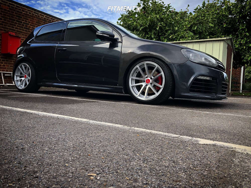 2009 Volkswagen GTI Base with 18x9.5 Rotiform Spf and Michelin 225x40 on Coilovers | 551332 ...