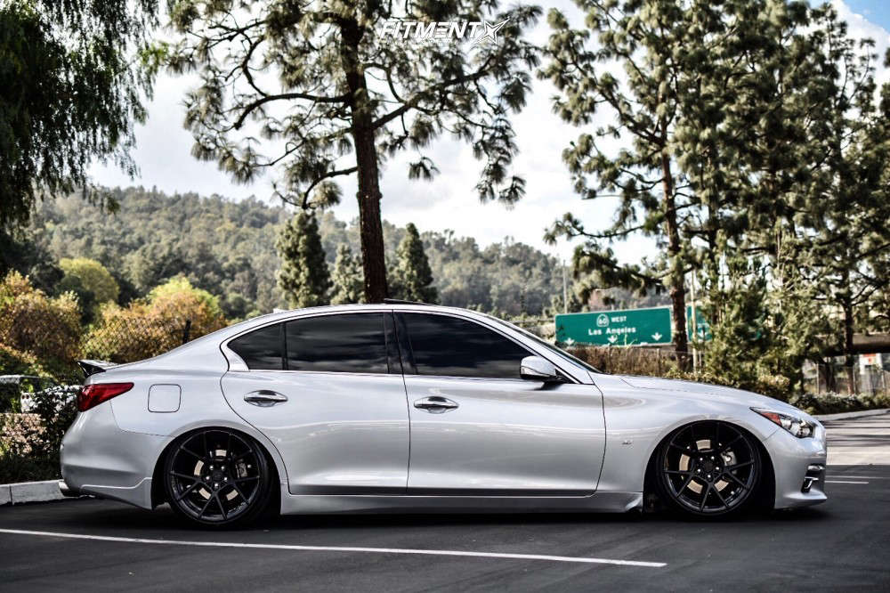 2014 INFINITI Q50 Premium with 19x10 Rotiform Kps and Delinte 245x35 on ...