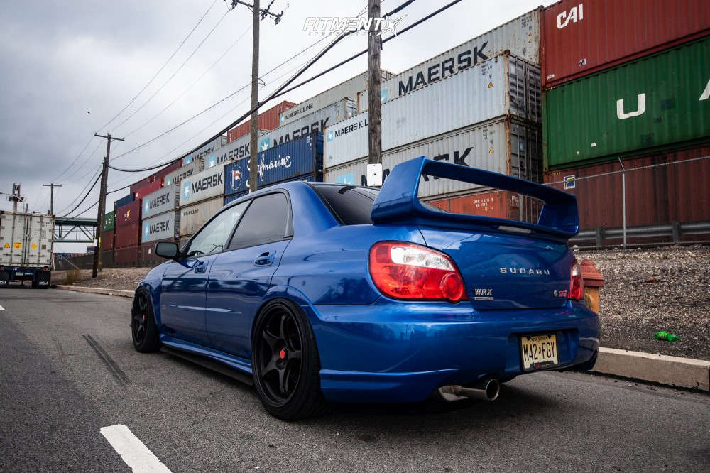2005 Subaru Impreza WRX STI with 18x9.5 5zigen FN01R-C and Toyo Tires ...