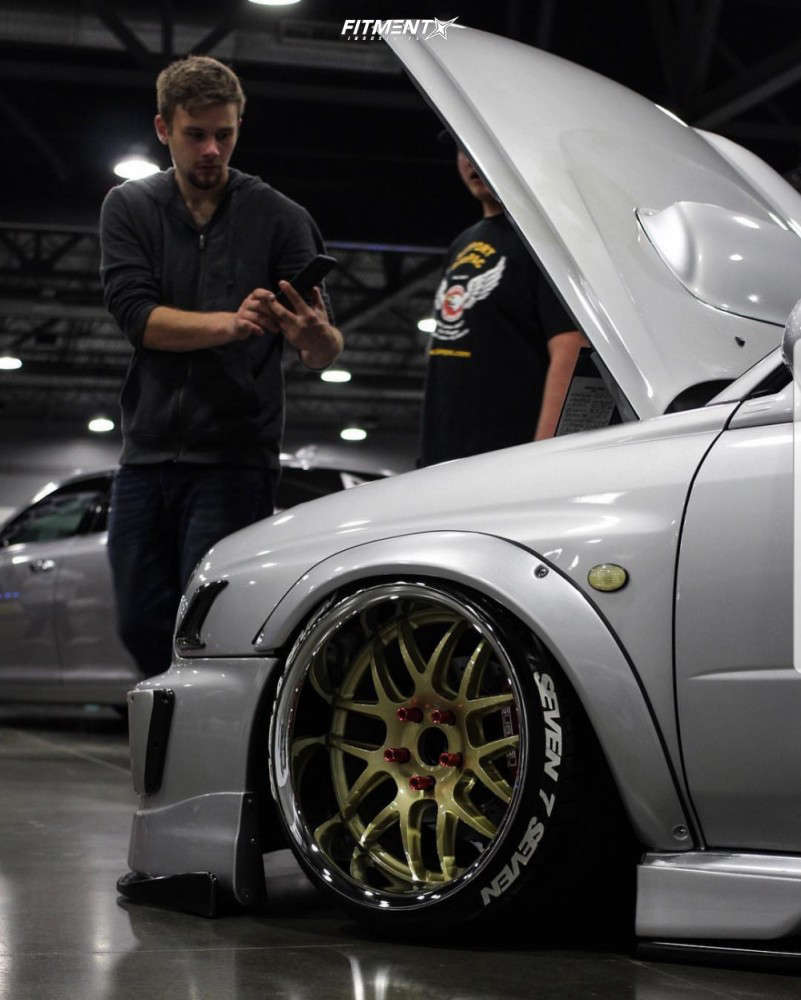 2002 Subaru WRX Base with 18x10.5 XXR 526 and Nankang 225x35 on Air ...