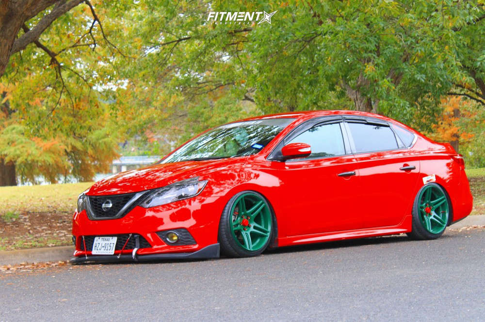 2016 Nissan Sentra SR with 18x9 Cosmis Racing S5r and Nankang 215x40 on ...