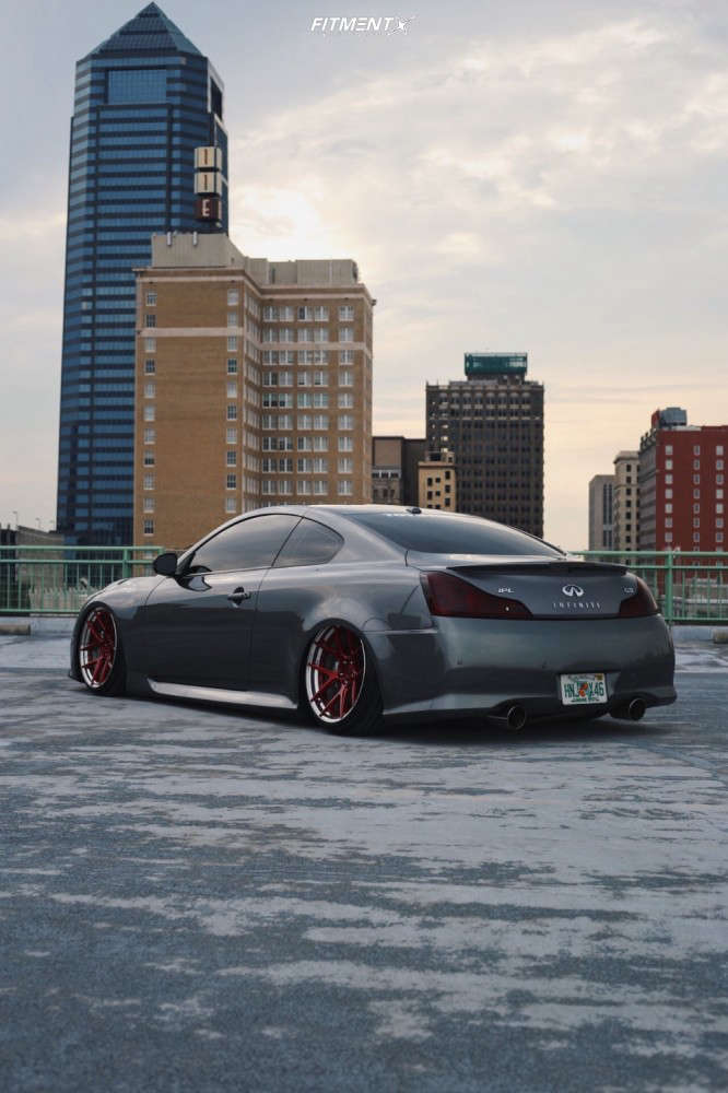 2011 INFINITI G37 IPL with 20x11 BC Forged HCS02S Crystal Burgundy and ...