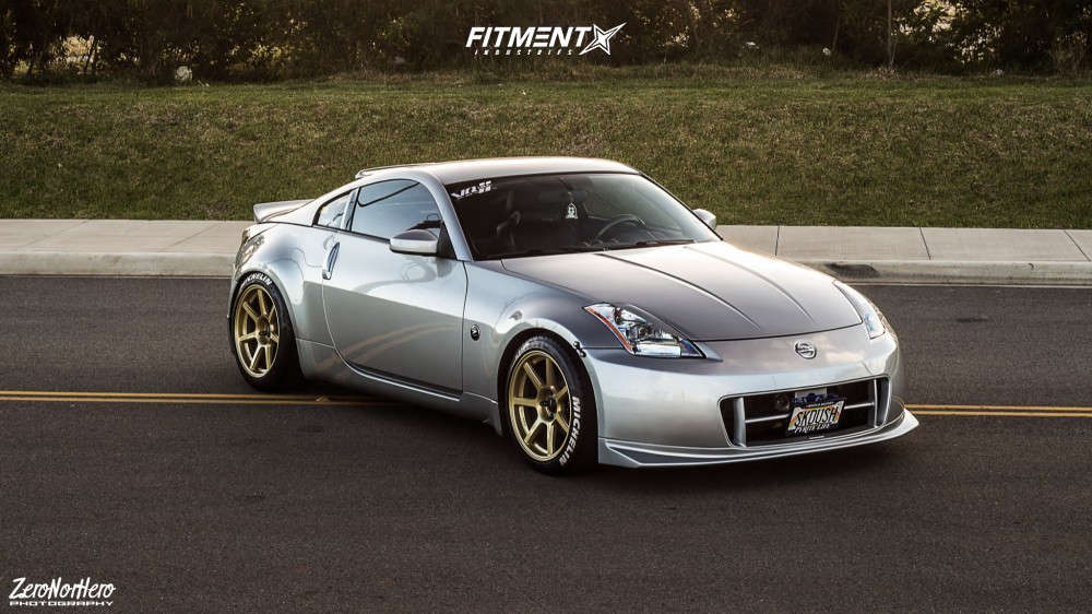 2003 Nissan 350Z Touring with 18x9.5 Konig Ultraform and Michelin ...