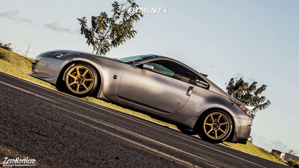 2003 Nissan 350Z Touring with 18x9.5 Konig Ultraform and Michelin ...