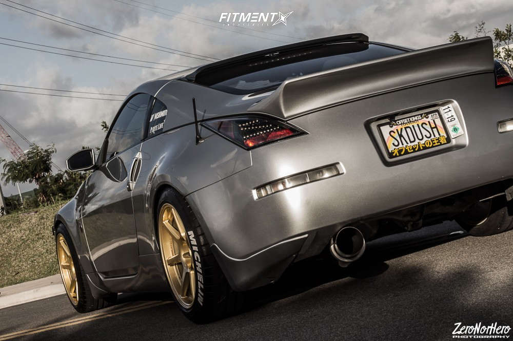 2003 Nissan 350Z Touring with 18x9.5 Konig Ultraform and Michelin ...