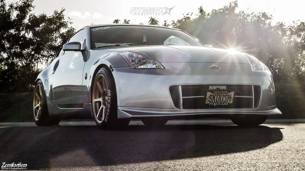 2003 Nissan 350Z Touring with 18x9.5 Konig Ultraform and Michelin ...