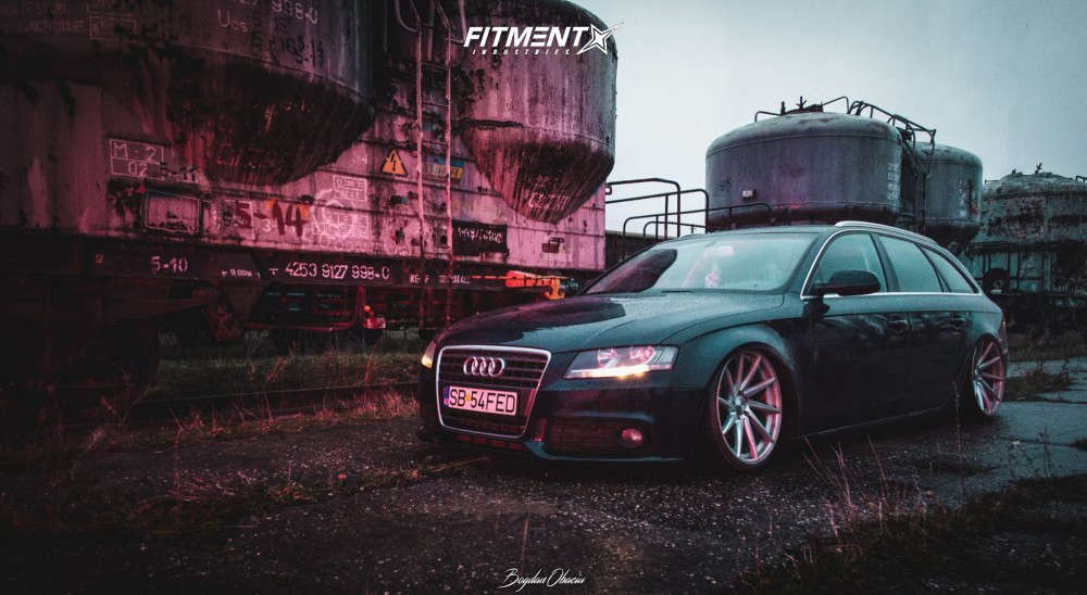 2010 Audi A4 Base with 19x9 Vossen CVT and Nankang 215x35 on Air ...