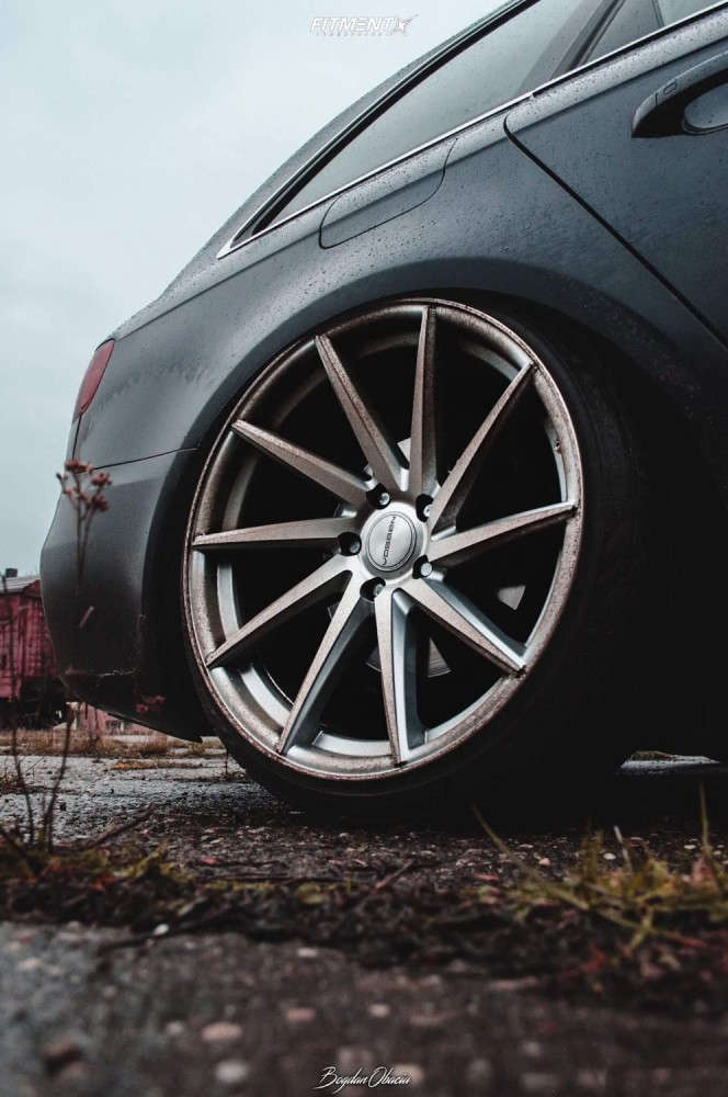 2010 Audi A4 Base with 19x9 Vossen CVT and Nankang 215x35 on Air ...