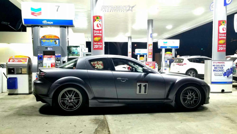 2004 Mazda RX-8 Base with 18x9.5 Enkei RPF1 and Sumitomo 245x40 on ...