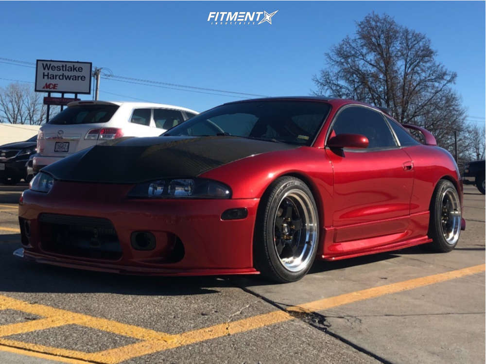 1997 Mitsubishi Eclipse GS with 17x9 MST Mt07 and Douglas 225x40 on Coilovers | 554318 | Fitment ...