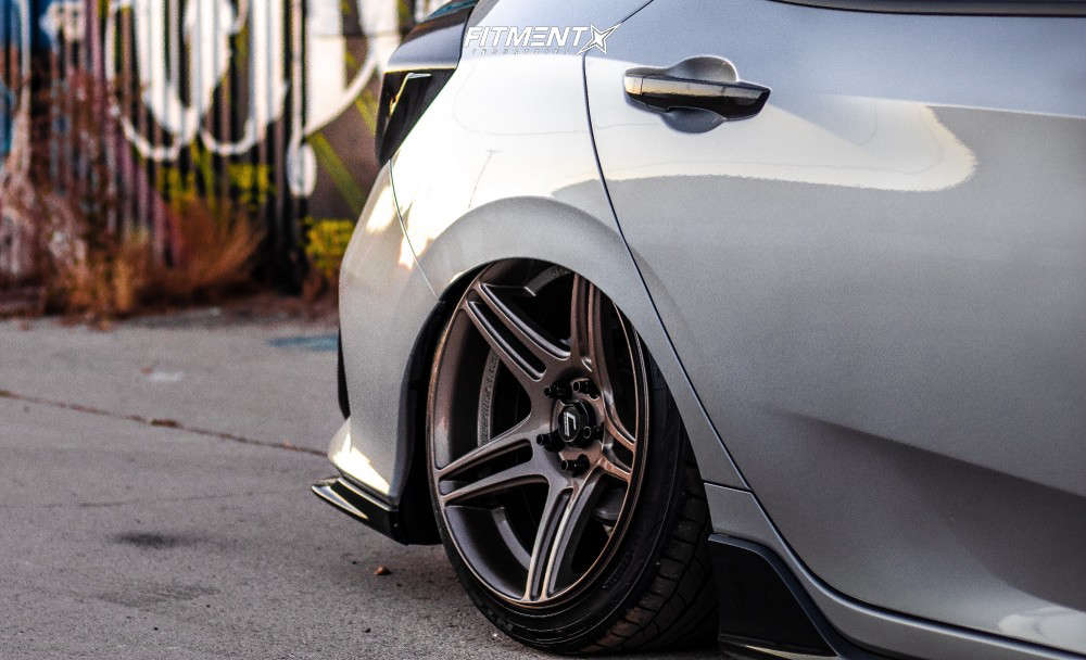 2017 Honda Civic Sport with 18x9 Cosmis Racing S5r and Nitto 225x40 on ...