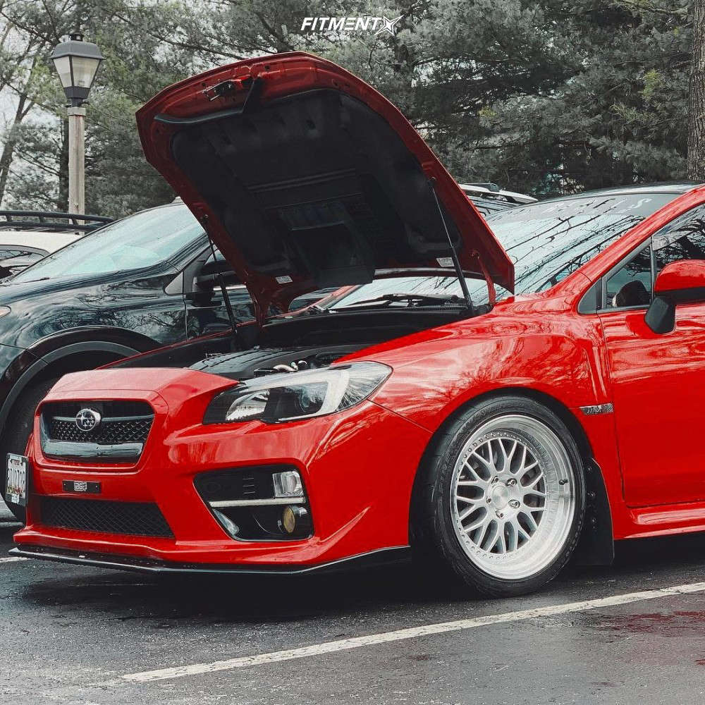 2015 Subaru WRX Base with 18x9.5 ESR Sr01 and Firestone 265x35 on Coilovers | 555915 | Fitment ...