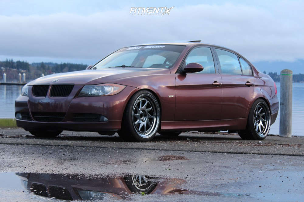 2006 BMW 325i Base with 19x9.5 Zedd Slt and Ohtsu 235x35 on Lowering ...
