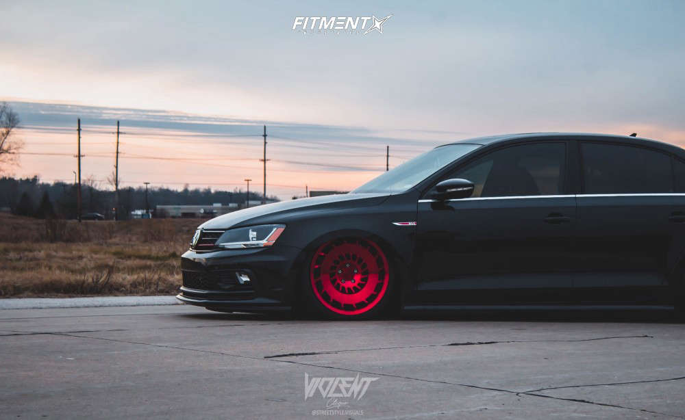 2017 Volkswagen Jetta GLI with 19x8.5 Rotiform Ccv and Achilles 215x35 ...
