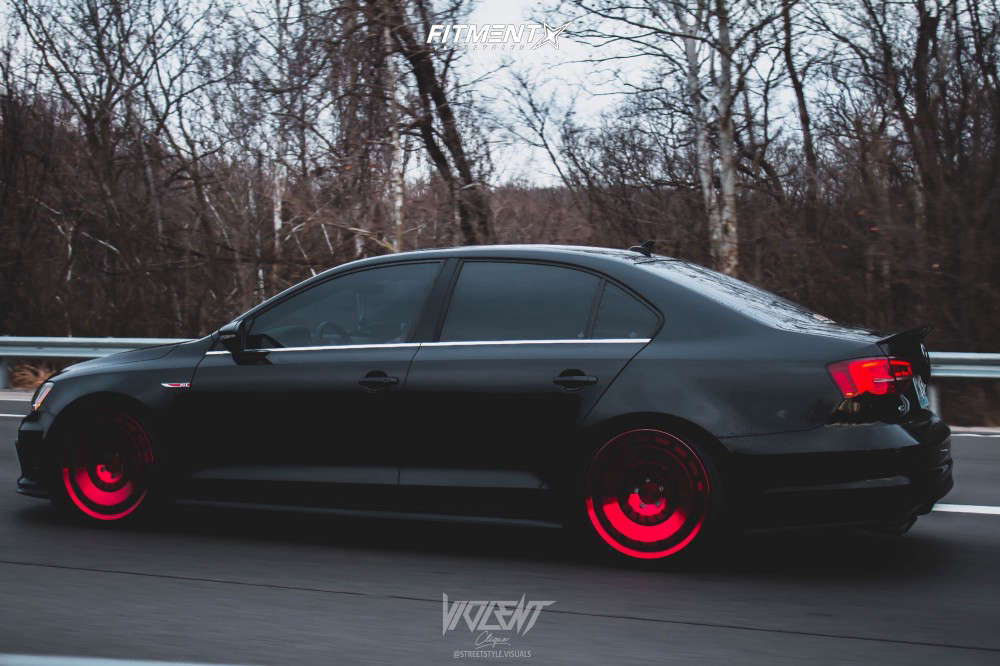 2017 Volkswagen Jetta GLI with 19x8.5 Rotiform Ccv and Achilles 215x35 ...