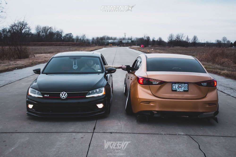 2017 Volkswagen Jetta GLI with 19x8.5 Rotiform Ccv and Achilles 215x35 ...