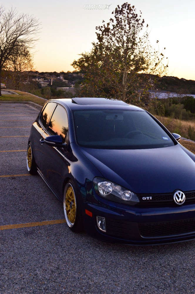 2012 Volkswagen GTI Base with 18x8.5 Rotiform Lsr and Nitto 205x40 on ...
