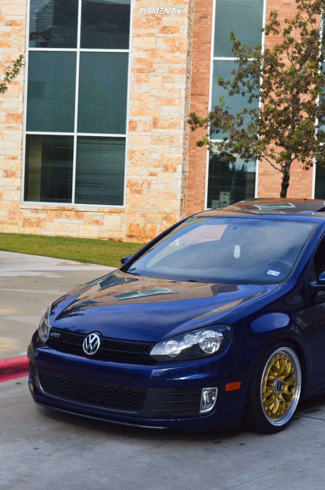 2012 Volkswagen GTI Base with 18x8.5 Rotiform Lsr and Nitto 205x40 on ...