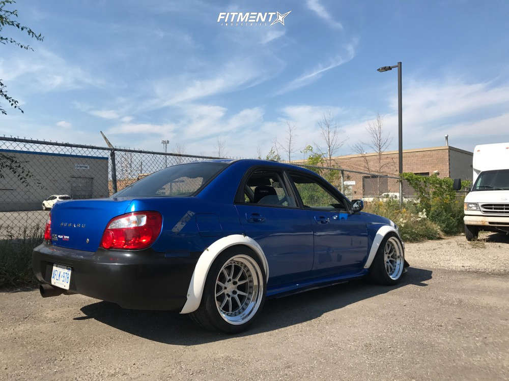 2004 Subaru WRX Base with 18x10.5 CCW D540 and Pirelli 265x35 on Air ...
