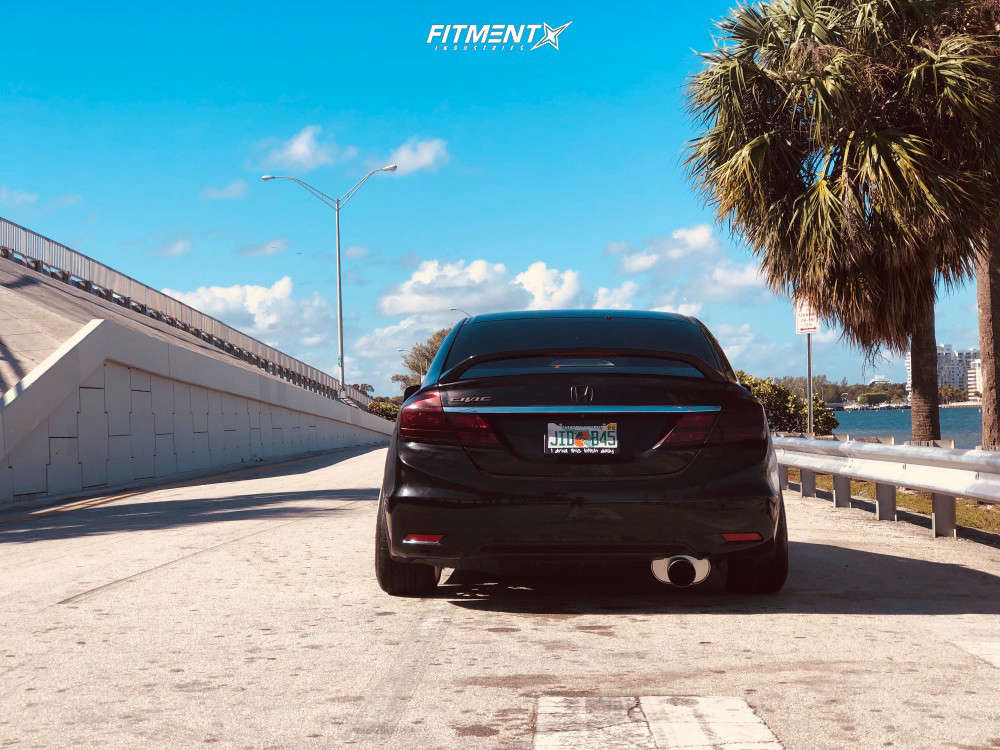 2013 Honda Civic LX with 18x10 STR 514 and Bridgestone 225x40 on ...