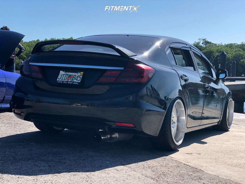 2013 Honda Civic LX with 18x10 STR 514 and Bridgestone 225x40 on ...