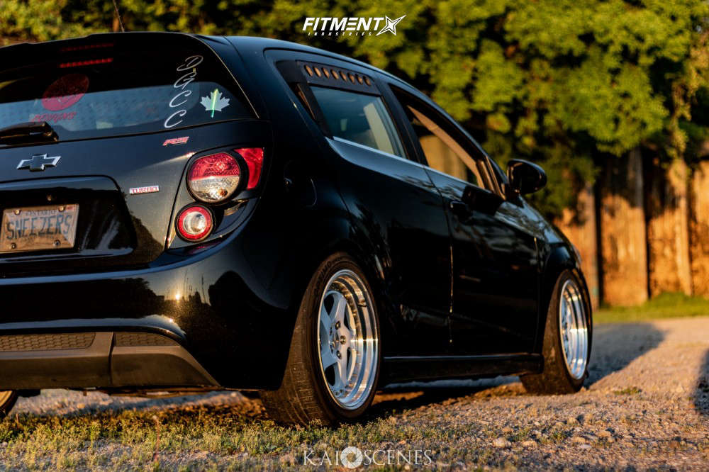 2015 Chevrolet Sonic RS with 18x8.5 ESR Sr02 and Hankook 205x45 on Coilovers | 601588 | Fitment ...