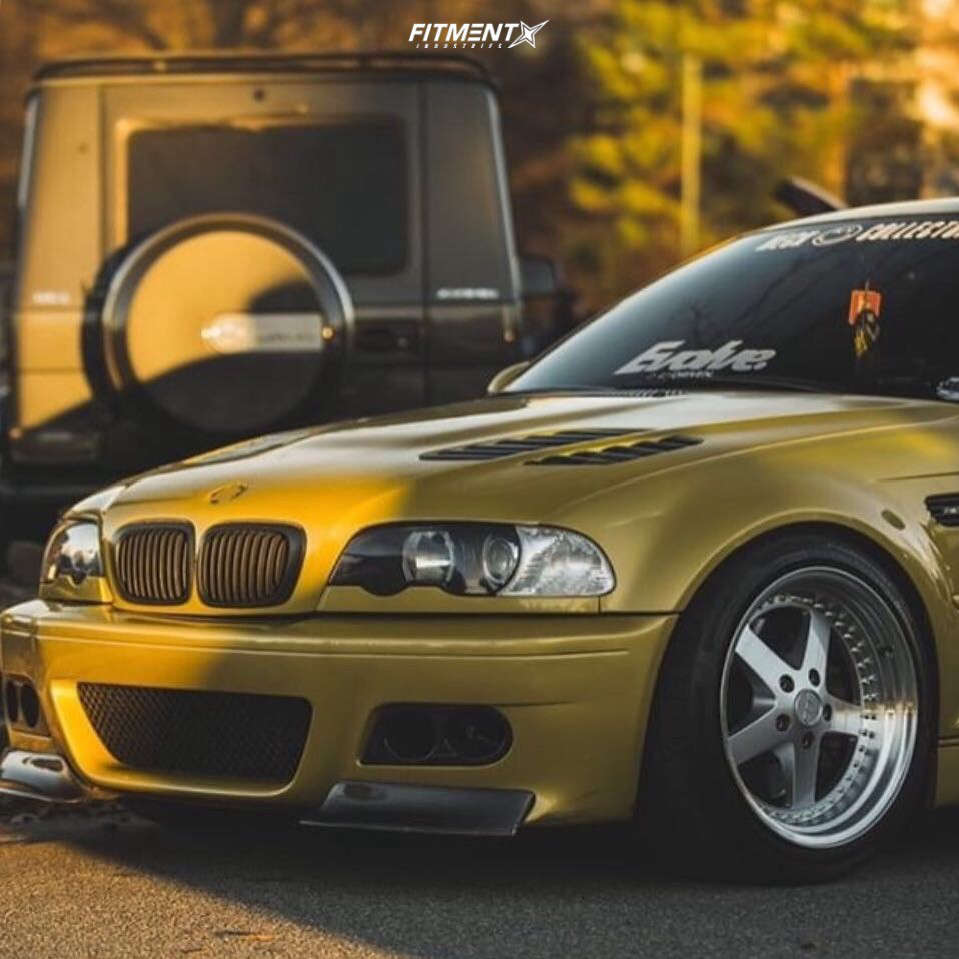 2002 BMW M3 Base with 18x9.5 ESR SR04 and Continental 245x40 on ...